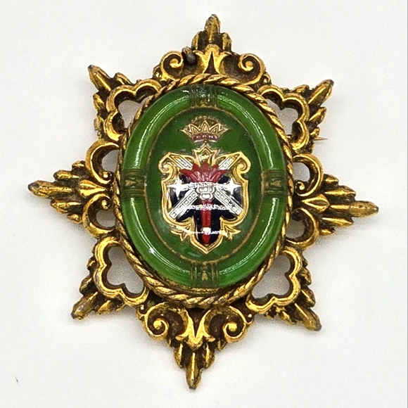 Jewelry | Antique Victorian Heraldic Broochit Features A Griffin And ...